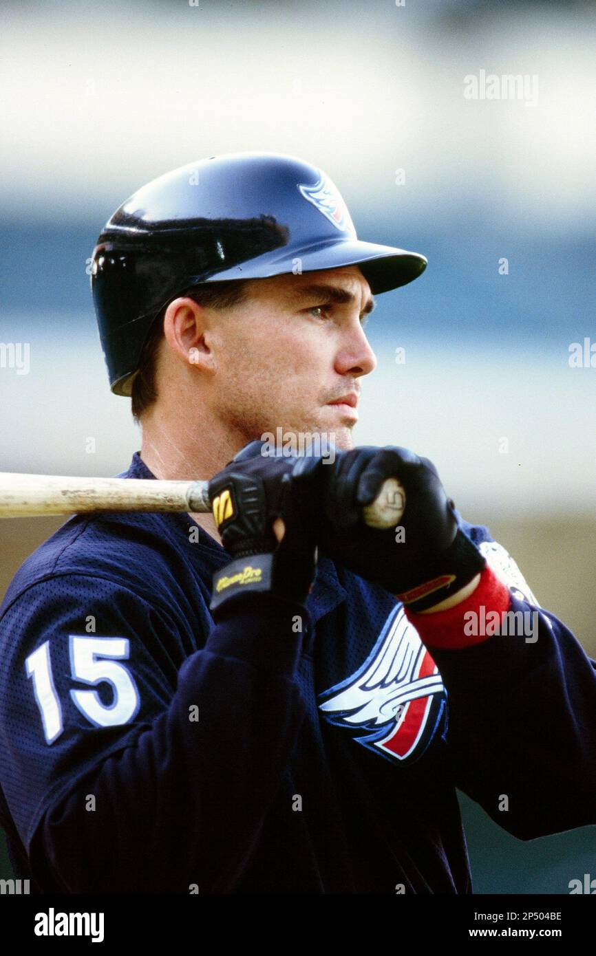 Tim Salmon of the Anaheim Angels during a game circa 1999 at Angel ...