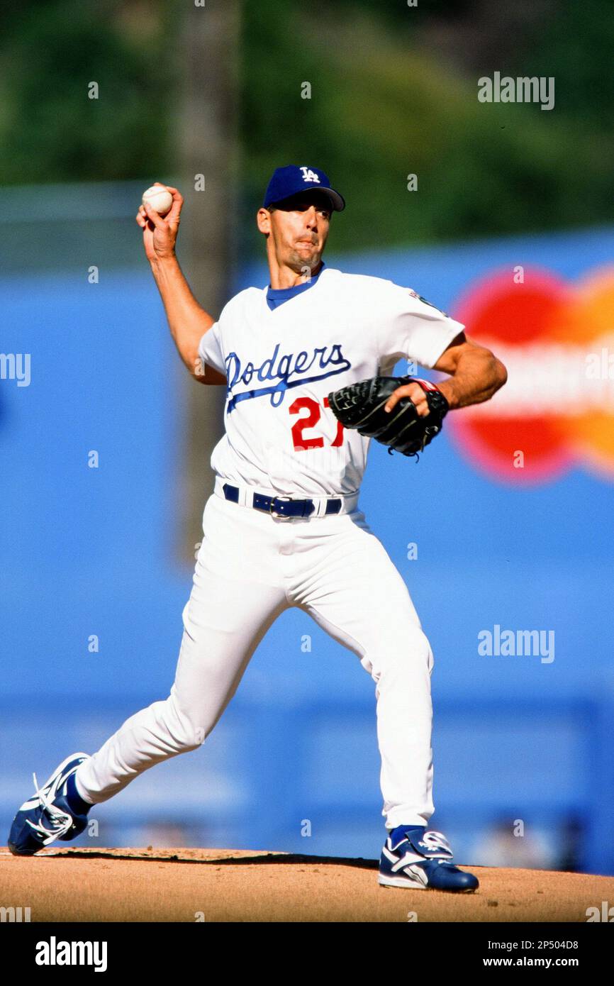 Kevin Brown of the Los Angeles Dodgers during a game at Dodger Stadium ...