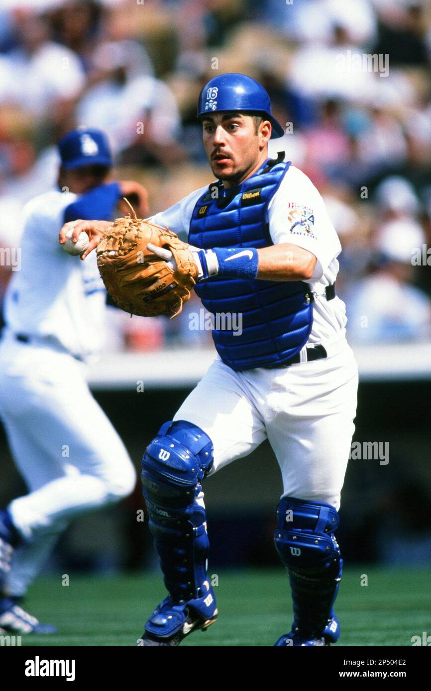 Paul LoDuca of the Los Angeles Dodgers during a game at Dodger Stadium ...