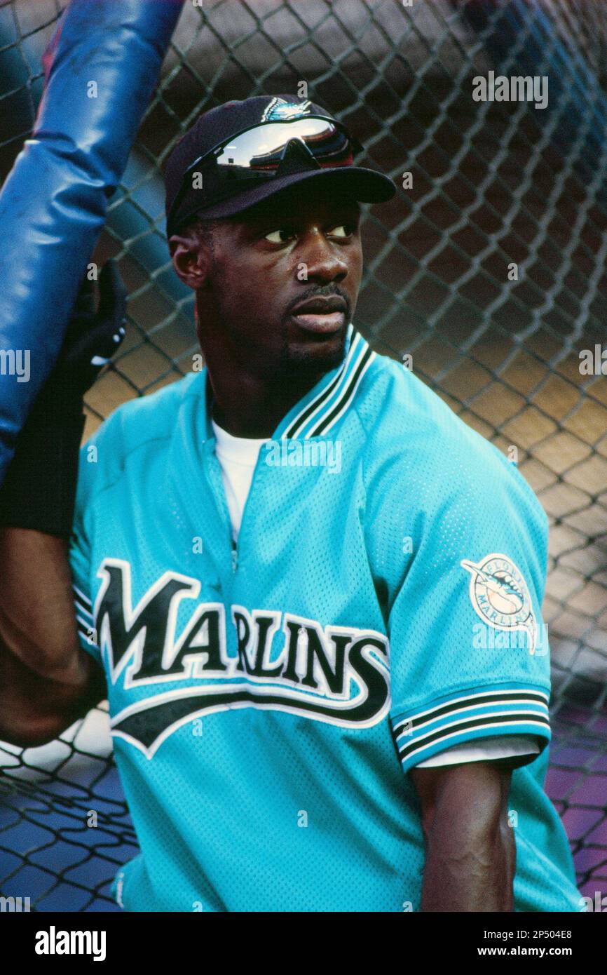 Preston Wilson of the Florida Marlins during a game against the Los ...