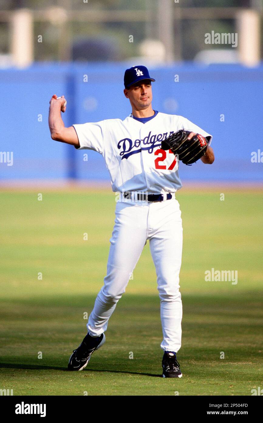 Kevin Brown of the Los Angeles Dodgers during a game at Dodger Stadium ...