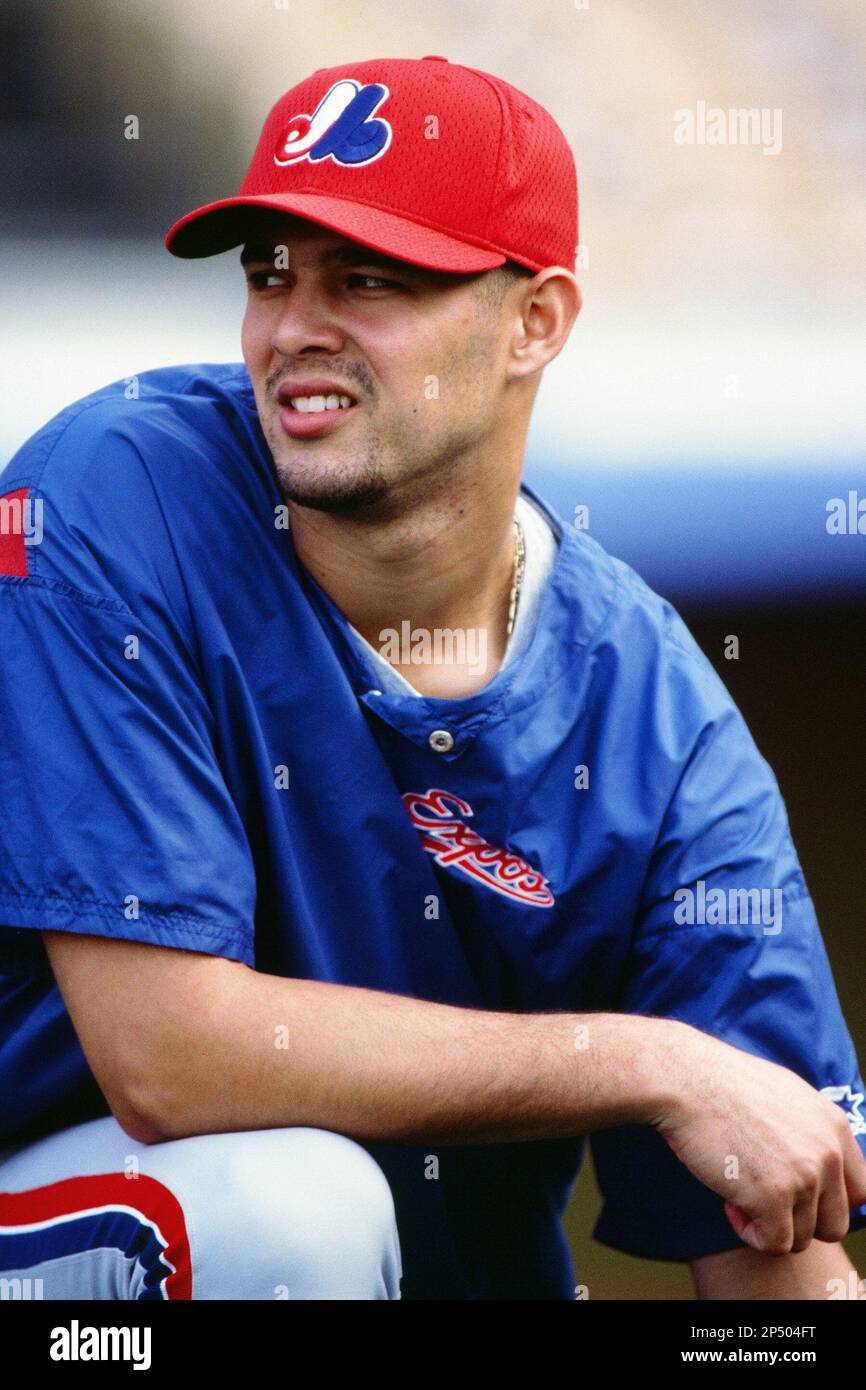 Javier Vazquez of the Montreal Expos during a game against the Los ...