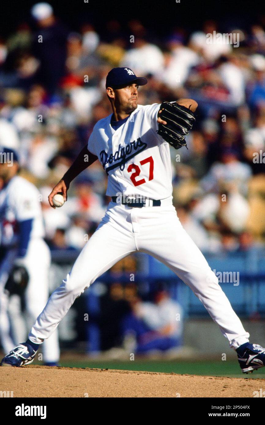 Kevin Brown of the Los Angeles Dodgers during a game at Dodger Stadium ...
