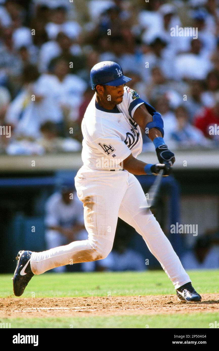 Gary Sheffield of the Los Angeles Dodgers during a game at Dodger ...