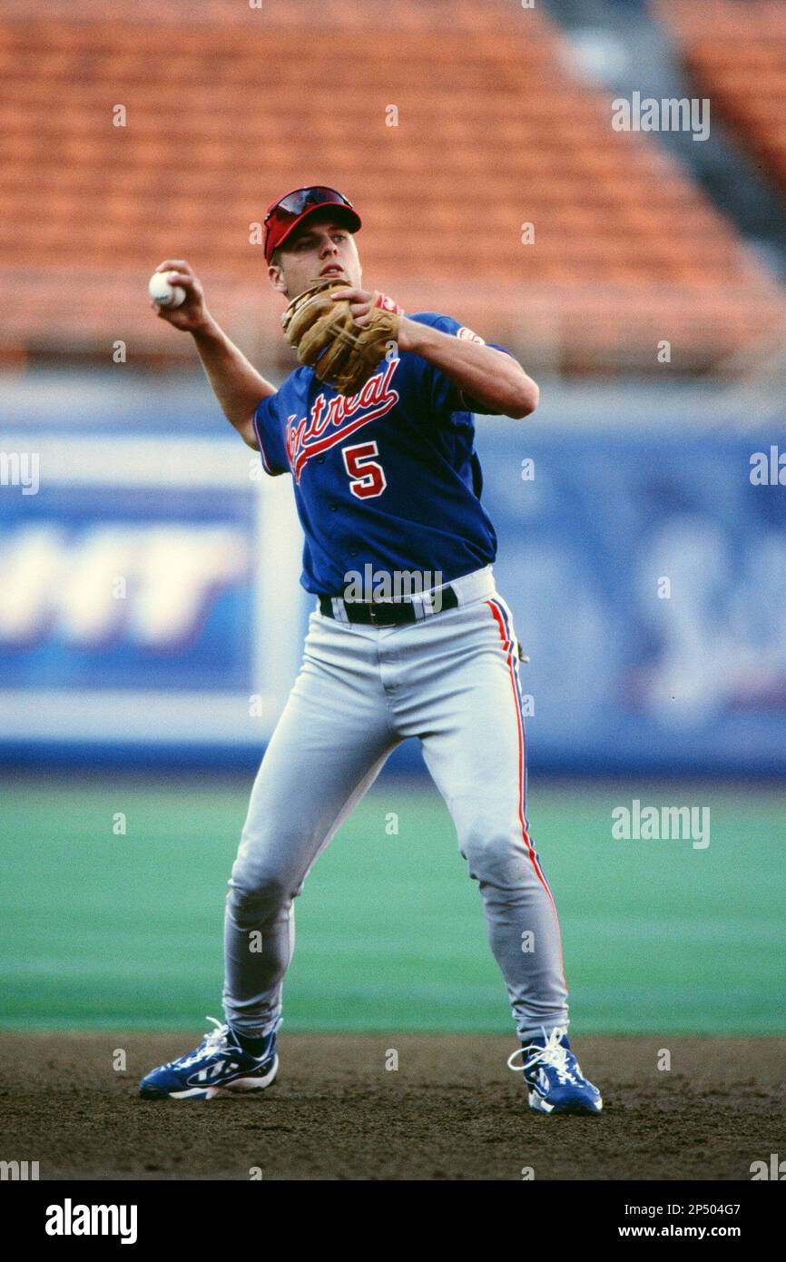 Michael Barrett of the Montreal Expos during a game against the Los ...