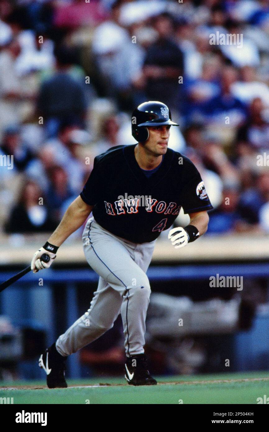 Robin Ventura of the New York Mets during a game against the Los ...