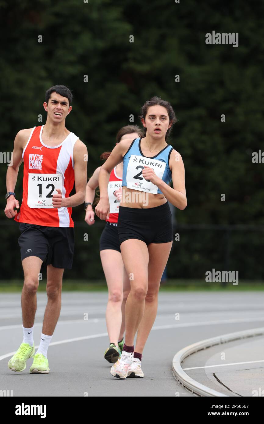 Hannah Hopper in the 10000m at the England Athletics Winter Race Walk ...