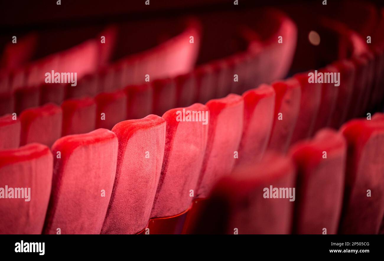 Berlin, Germany. 06th Mar, 2023. View of the rows of seats the ...