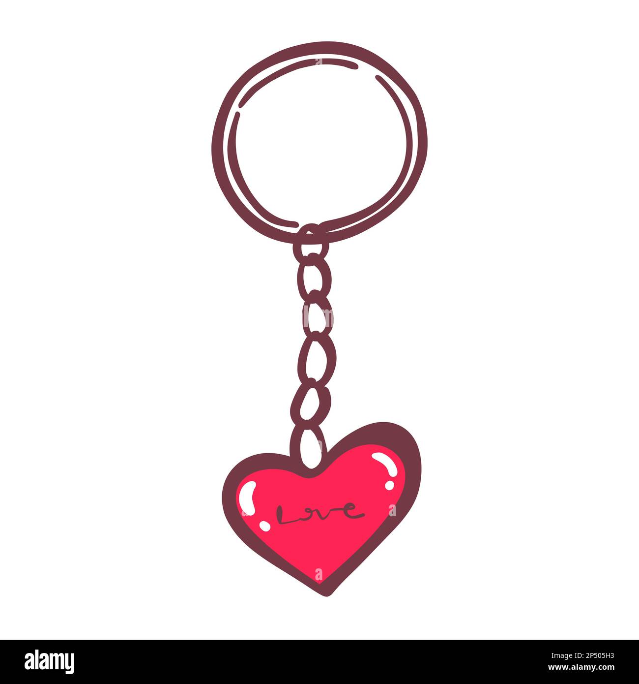 Silver heart keychain hi-res stock photography and images - Alamy