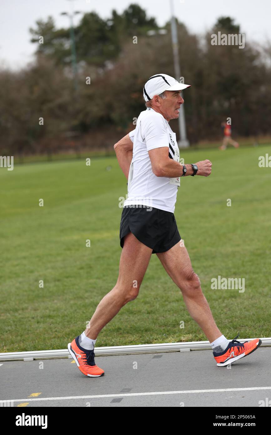 Ian Richards in the 10000m in the England Athletics Winter Race Walk ...