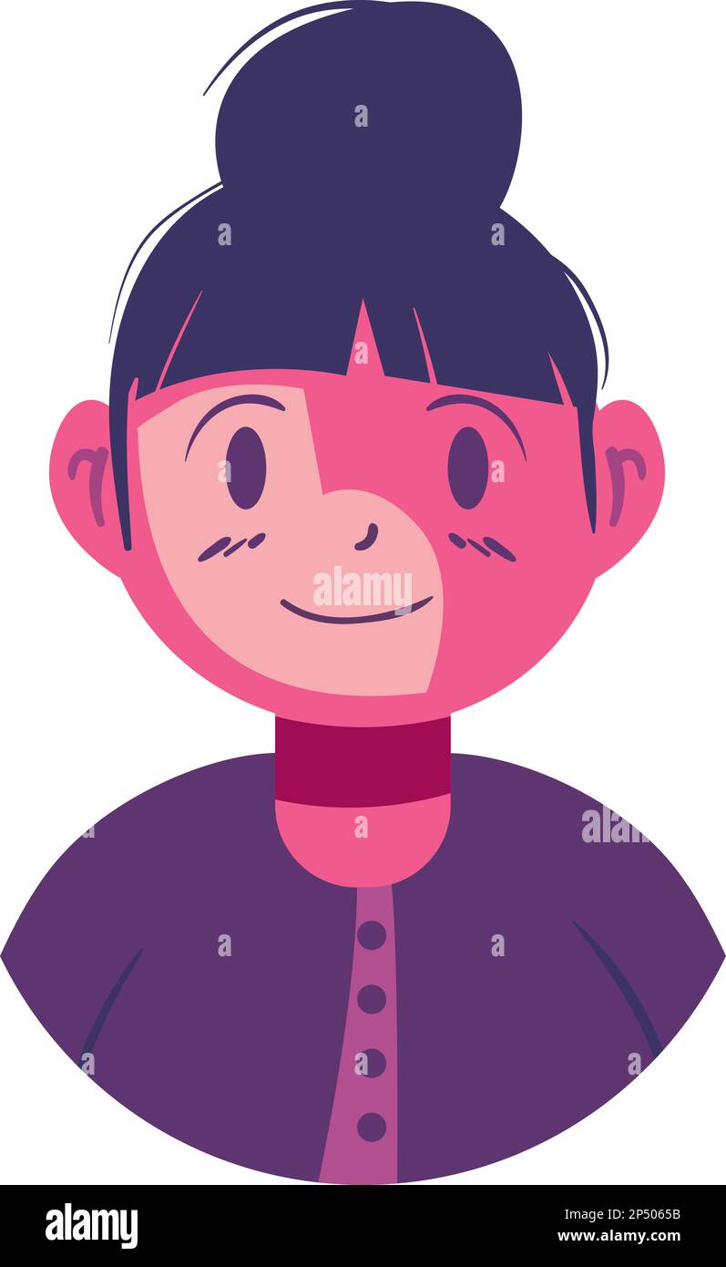 Woman user profile site Cut Out Stock Images & Pictures - Alamy