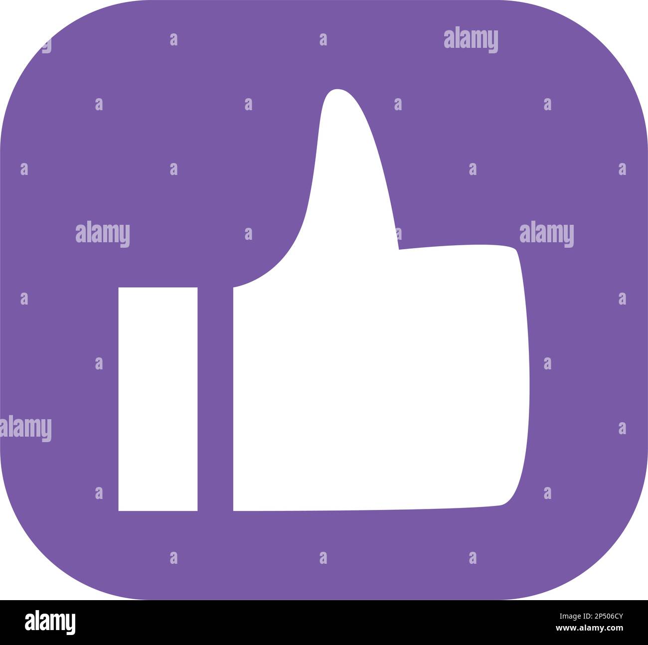 flat thumb up button Stock Vector Image & Art - Alamy