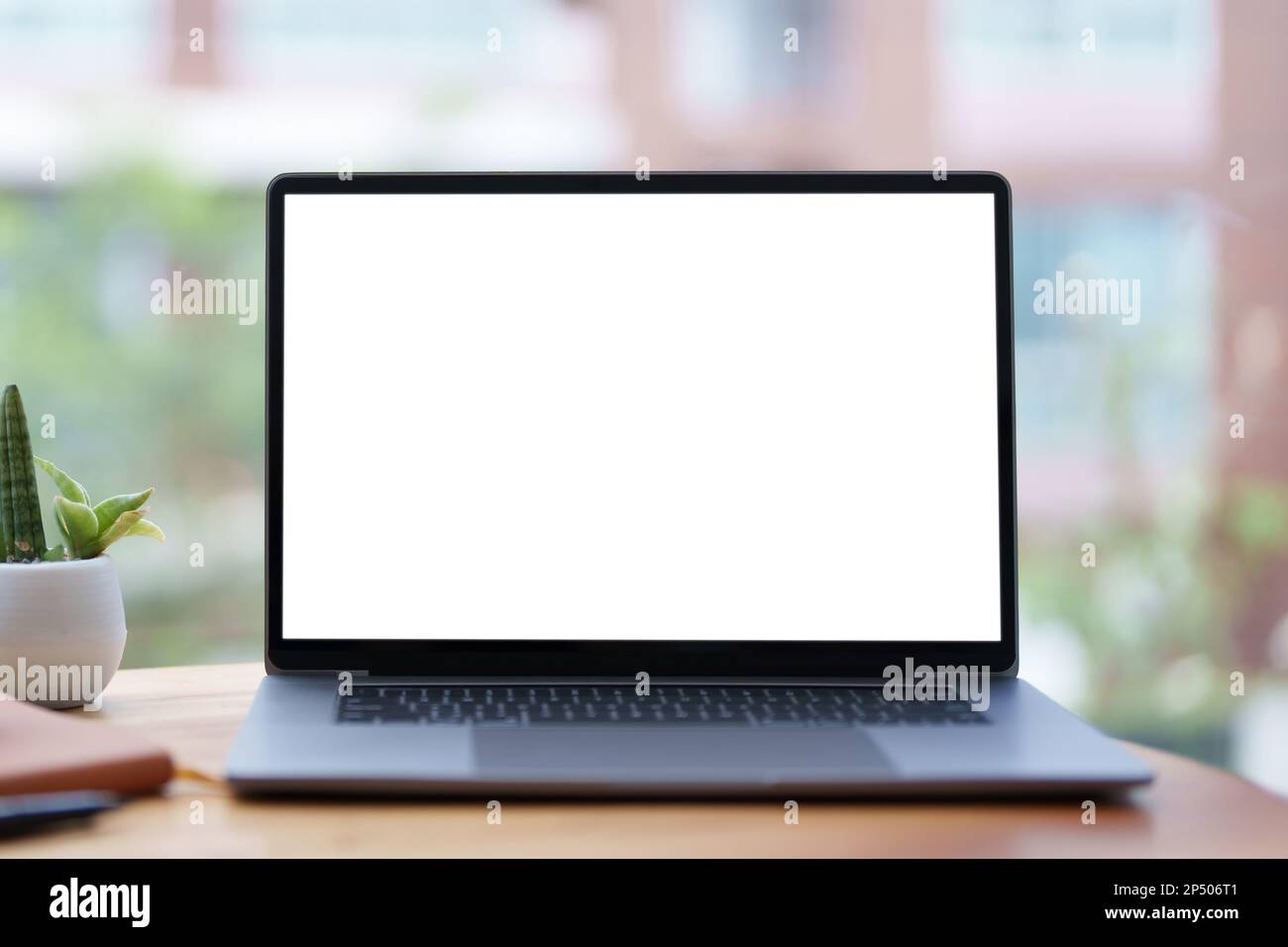 A blank white screen computer can insert text or images Stock Photo - Alamy