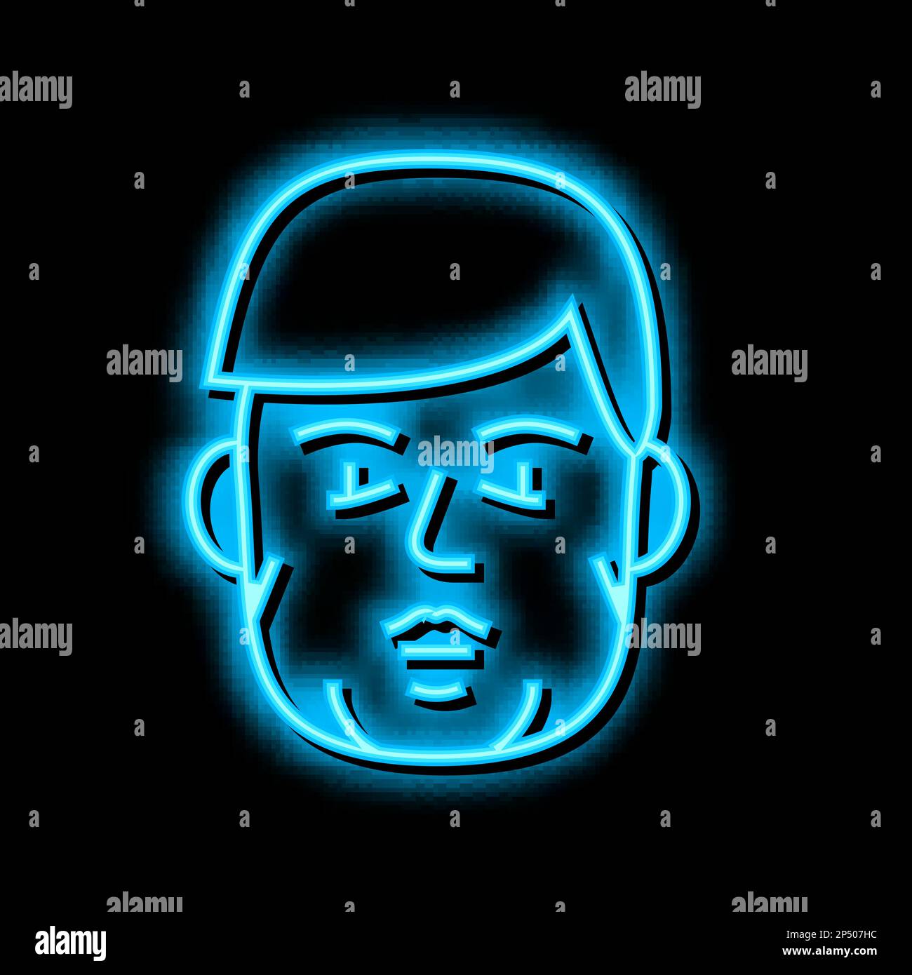 acromegaly endocrinology neon glow icon illustration Stock Vector Image ...