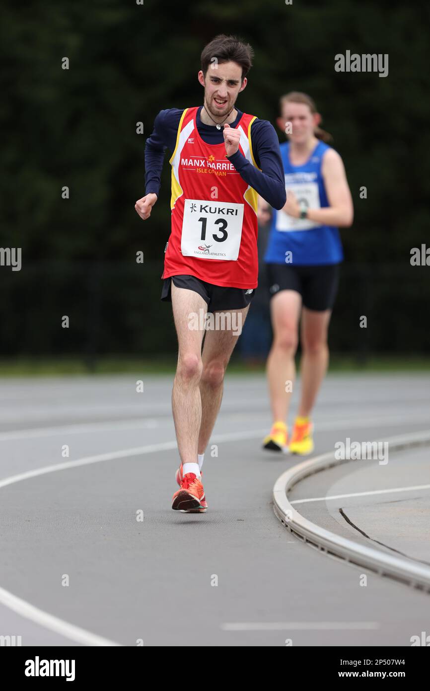 Tom Partington in the 10000m at the England Athletics Winter Race Walk ...