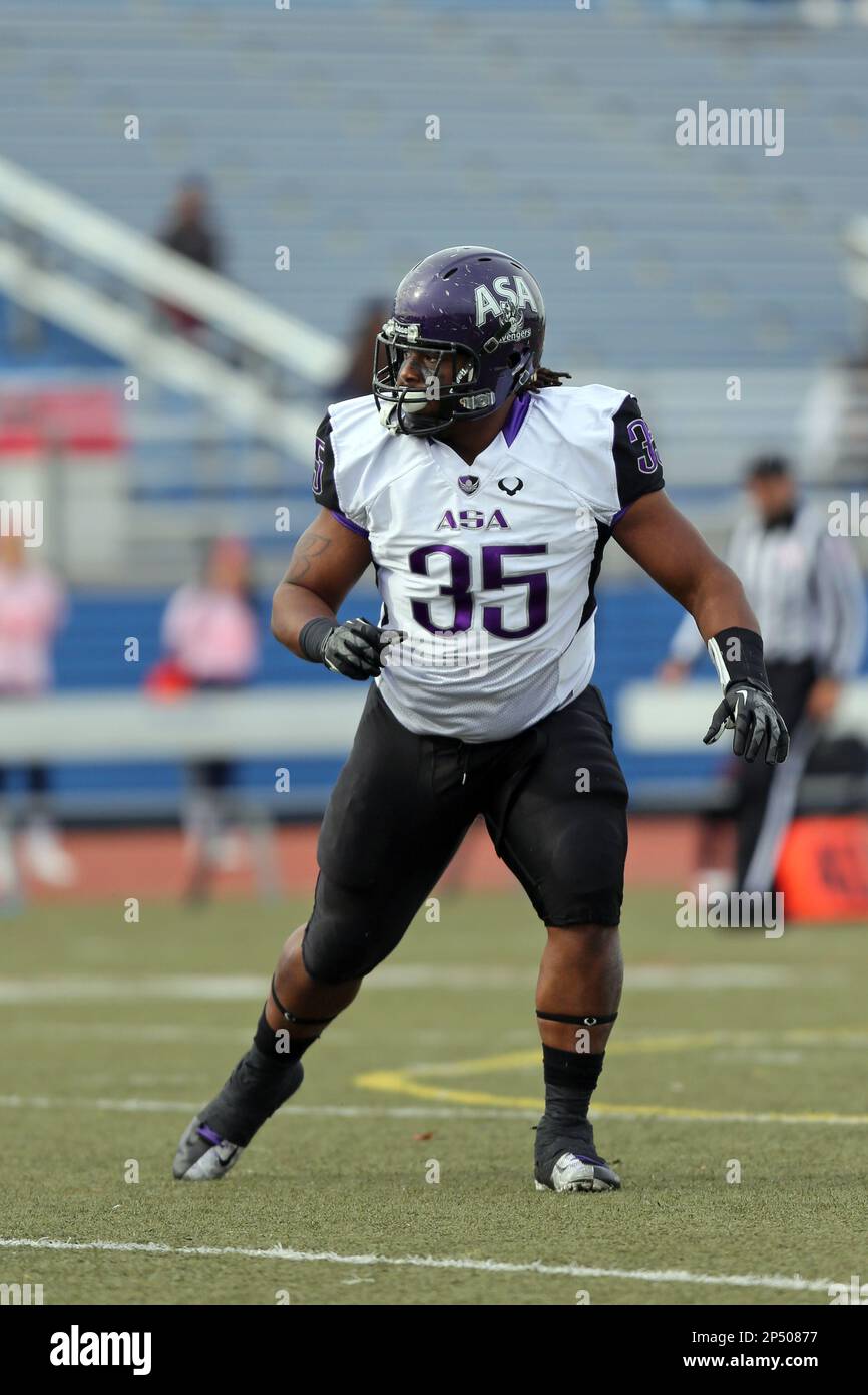 ASA College Avengers Rashaun Smith #35 in action during a junior ...