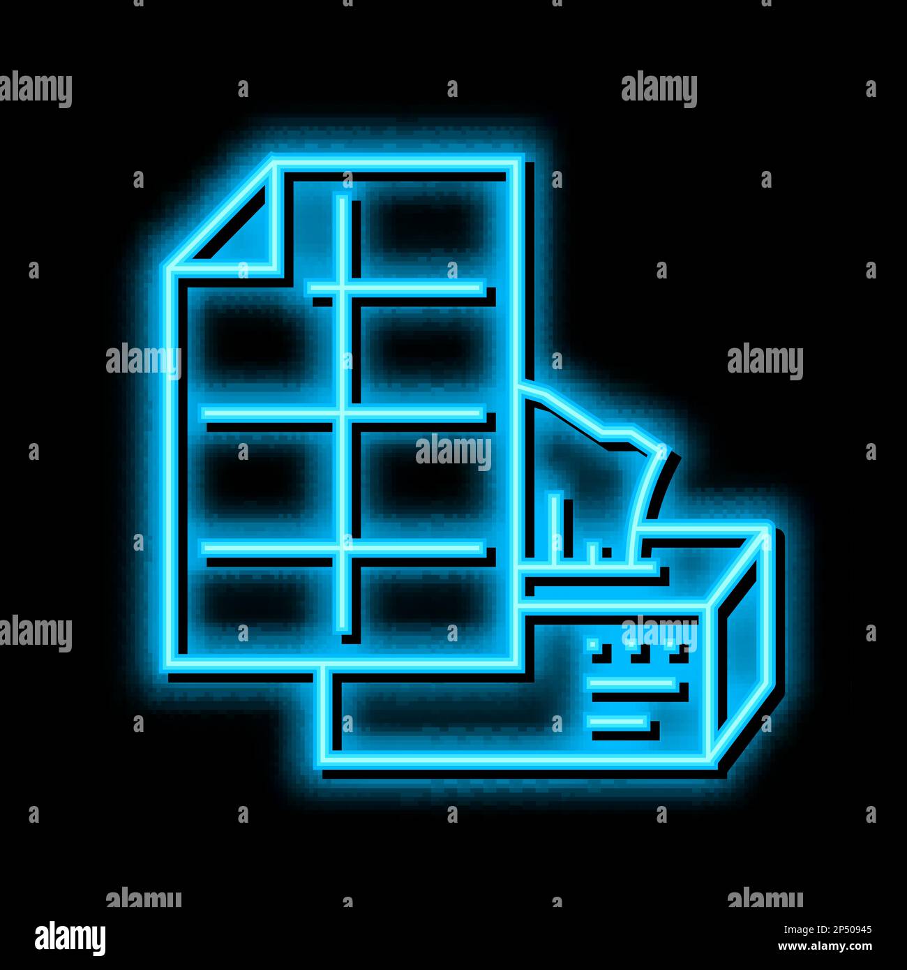 tissue paper neon glow icon illustration Stock Vector Image & Art - Alamy