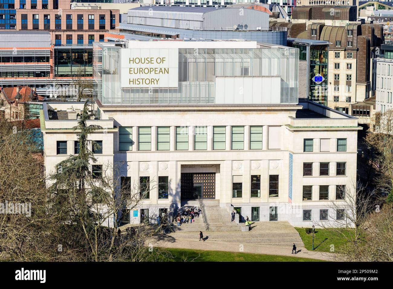 House of the european history building in thez Leopold Park along the ...