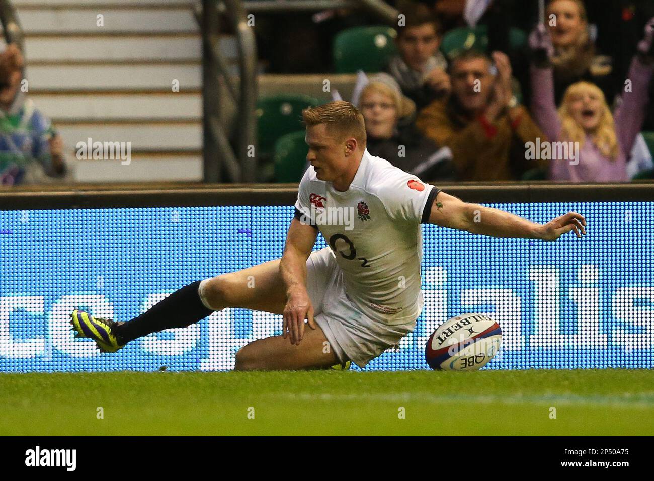Nov. 9, 2013 - London, United Kingdom - England's Chris Ashton scores ...