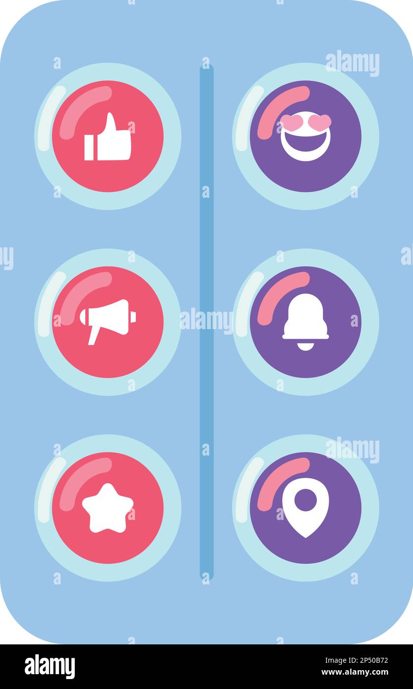 flat ui buttons Stock Vector Image & Art - Alamy