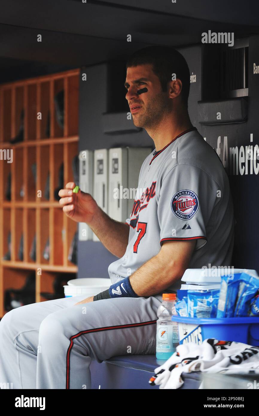 Minnesota Twins catcher Joe Mauer (7) during game against the New York ...