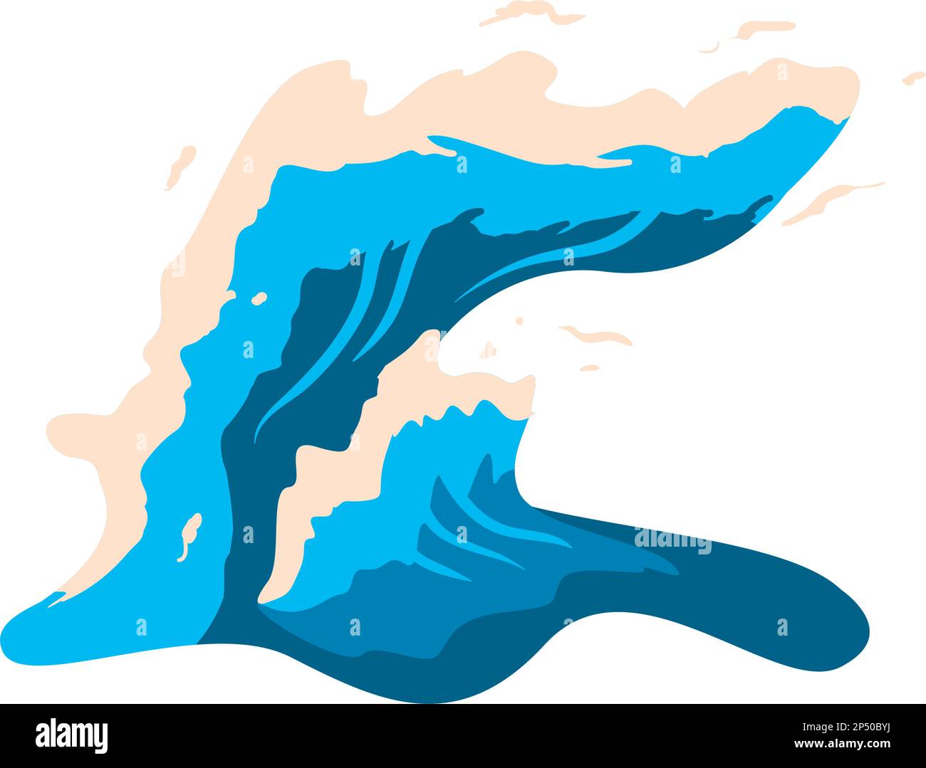 High tide saltwater Stock Vector Images - Alamy