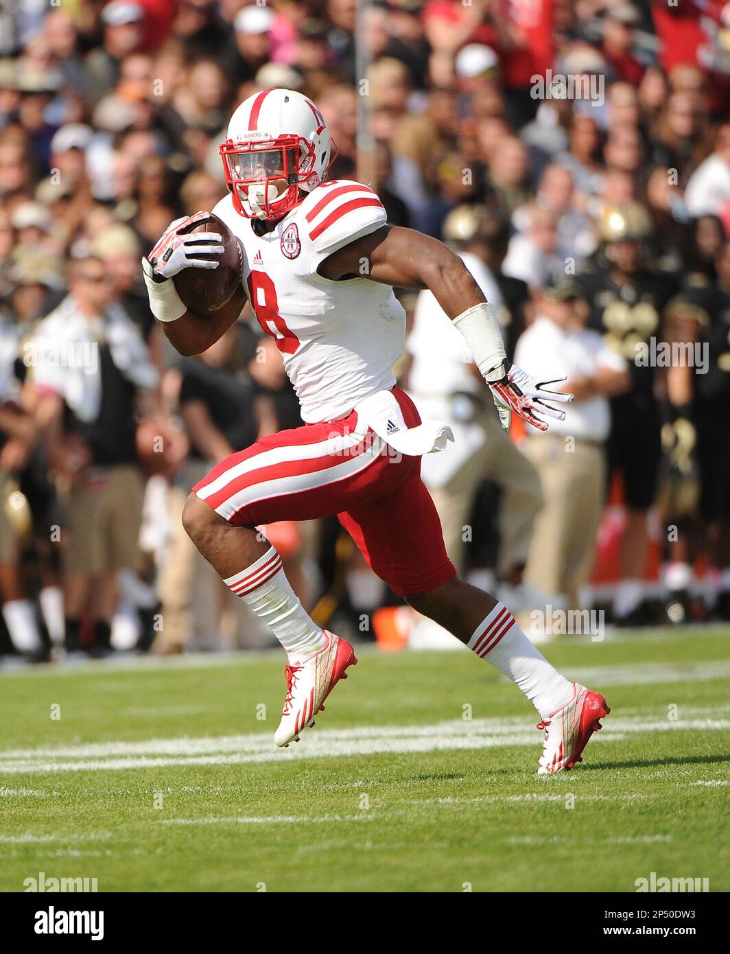 Nebraska Cornhuskers Ameer Abdullah (8) during a game against the ...