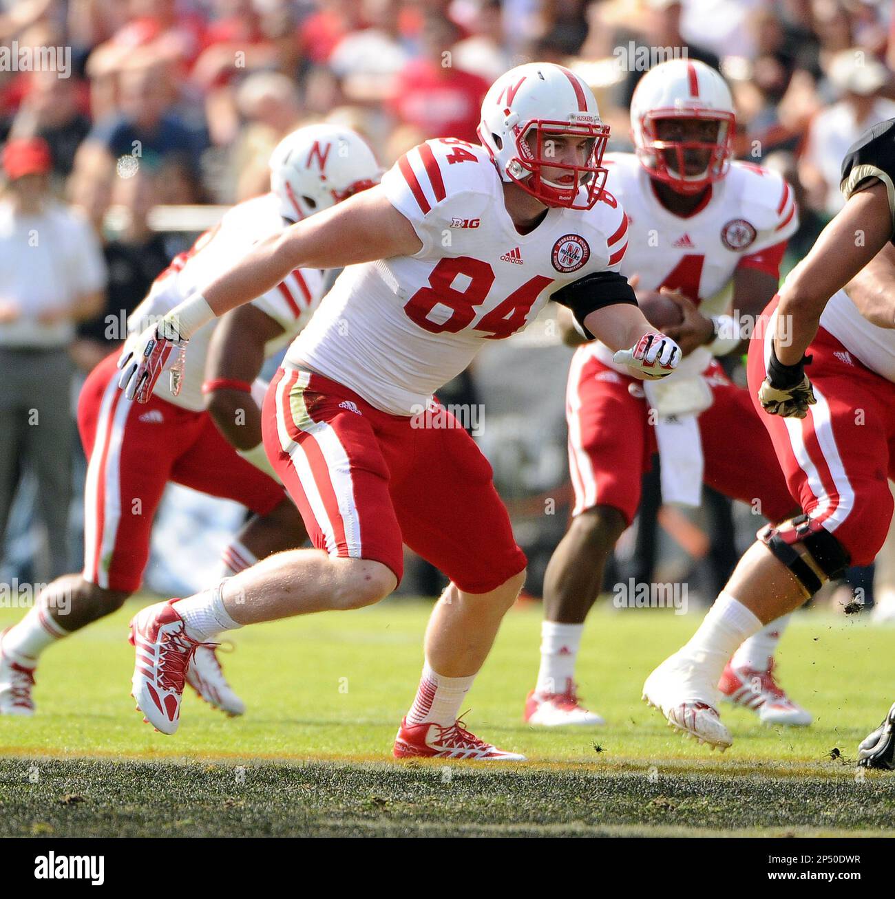 Nebraska Cornhuskers Sam Cotton (84) during a game against the Purdue ...