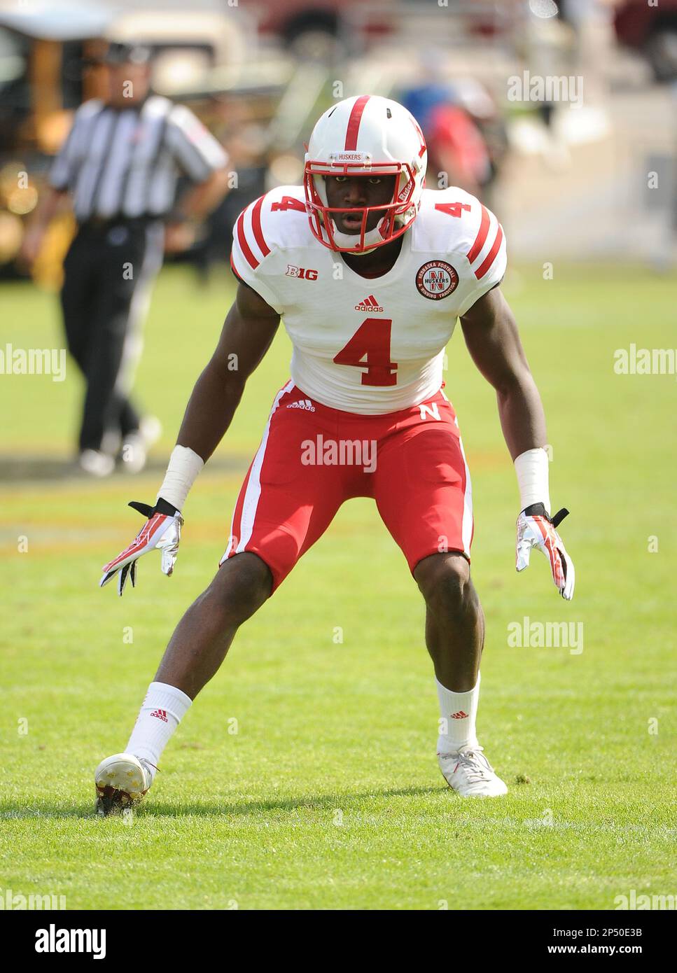 Nebraska Cornhuskers Mohammed Seisay (4) during a game against the ...