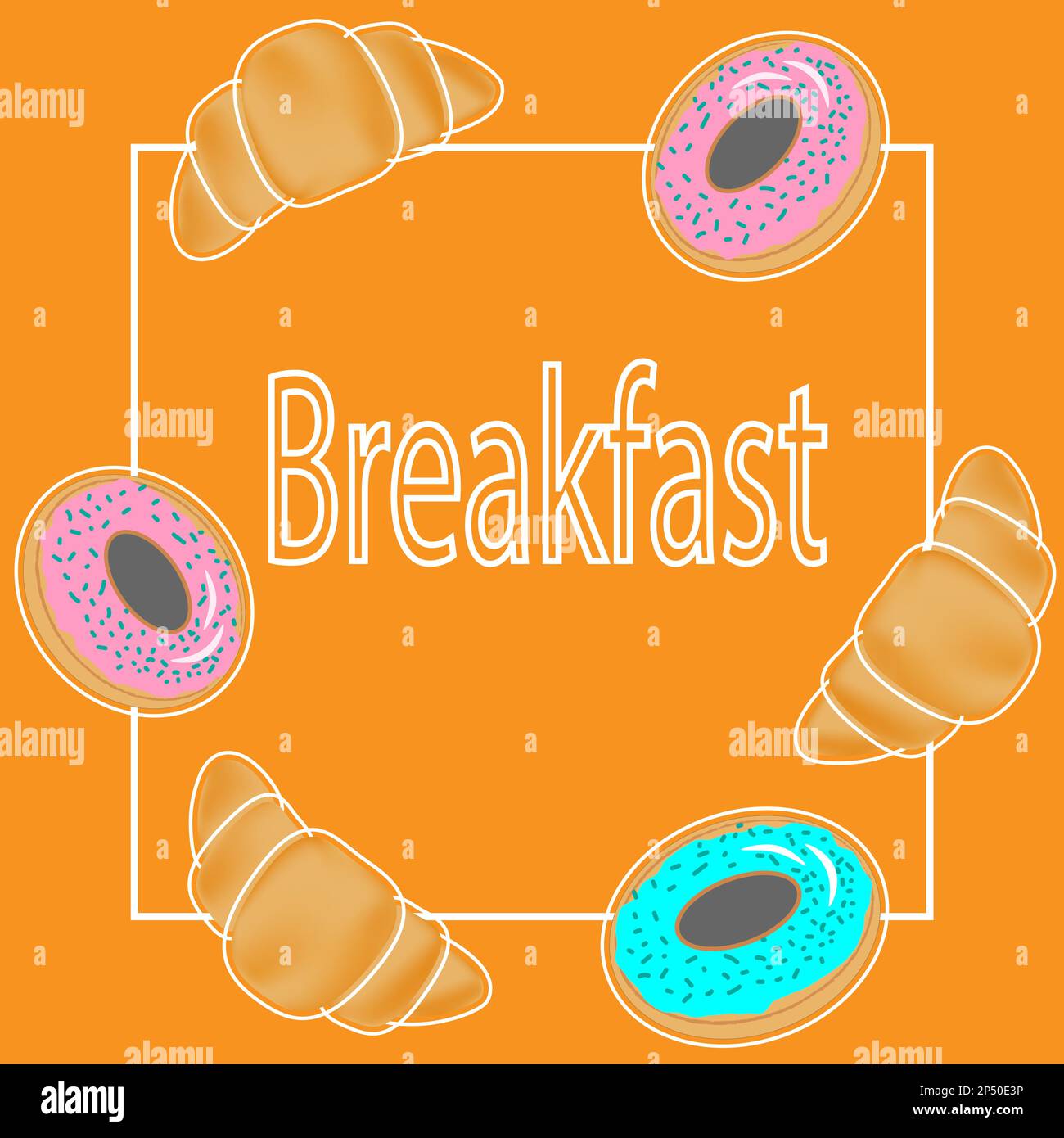 Pastries cartoon hi-res stock photography and images - Alamy