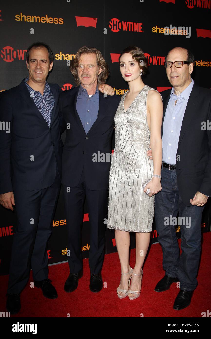 (L-R) David Nevins, William H. Macy, Emmy Rossum and Matt Blank attend ...