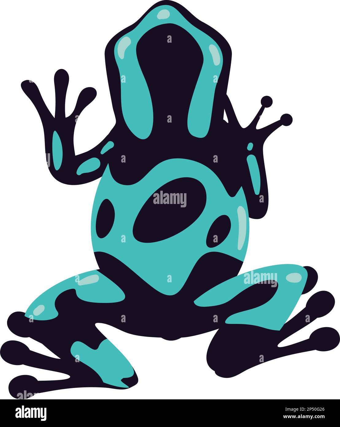 flat green toad Stock Vector Image & Art - Alamy