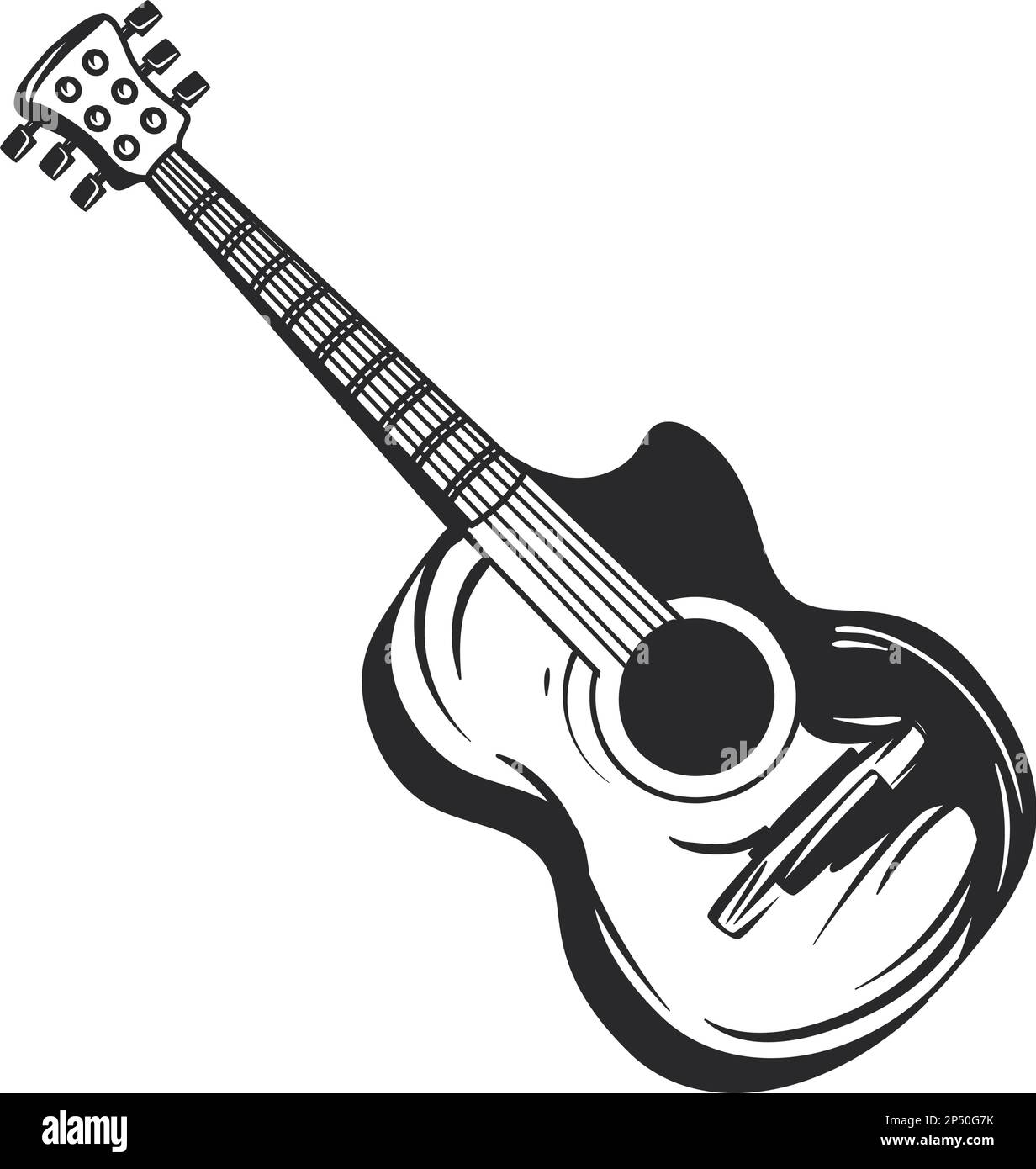 Guitar ornament Stock Vector Images - Alamy