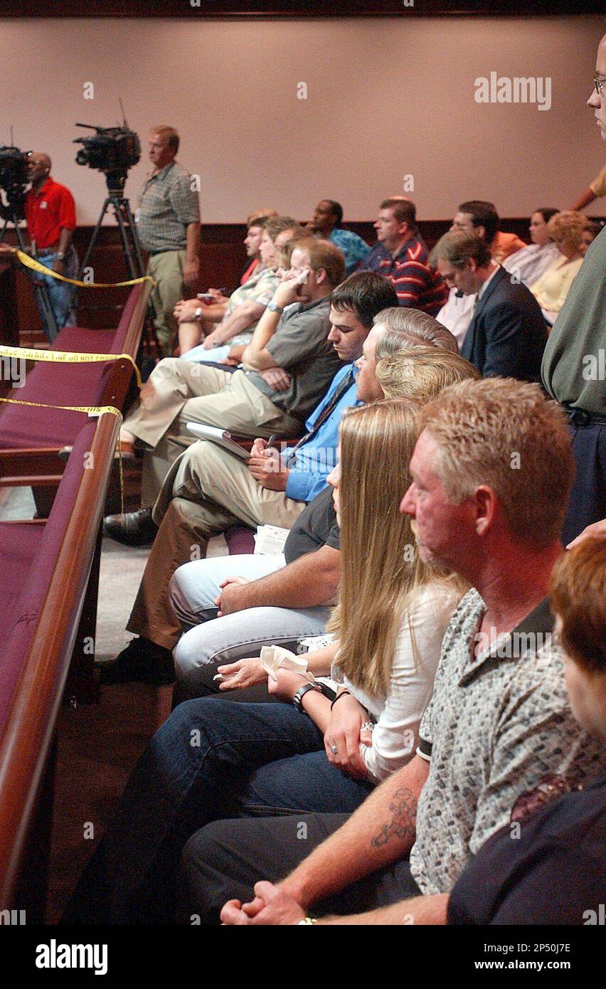The families of the two defendants (Ketchum family in lower foreground ...