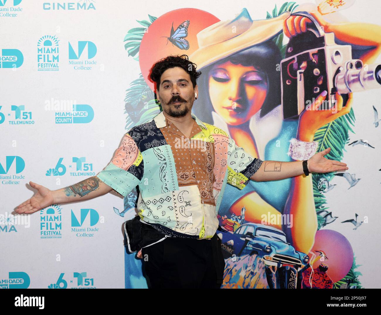 MIAMI, FLORIDA - MARCH 05: Yerandy Basart attends the 40th Annual Miami ...