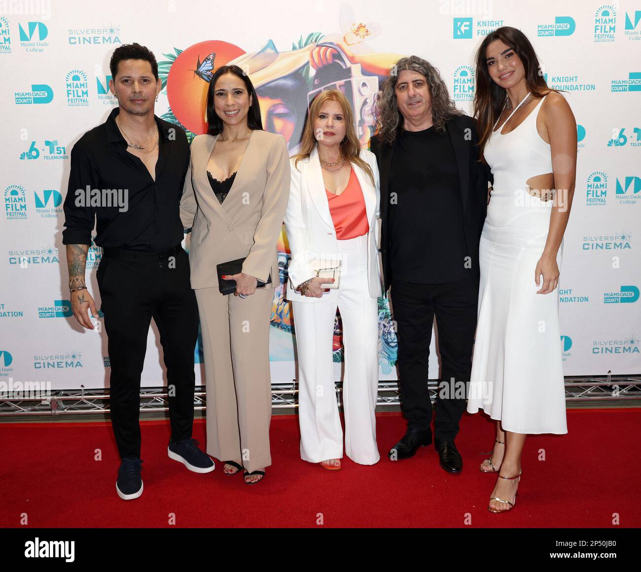MIAMI, FLORIDA - MARCH 05: Leoni Torres, Yuliet Cruz, Irasema Otero ...