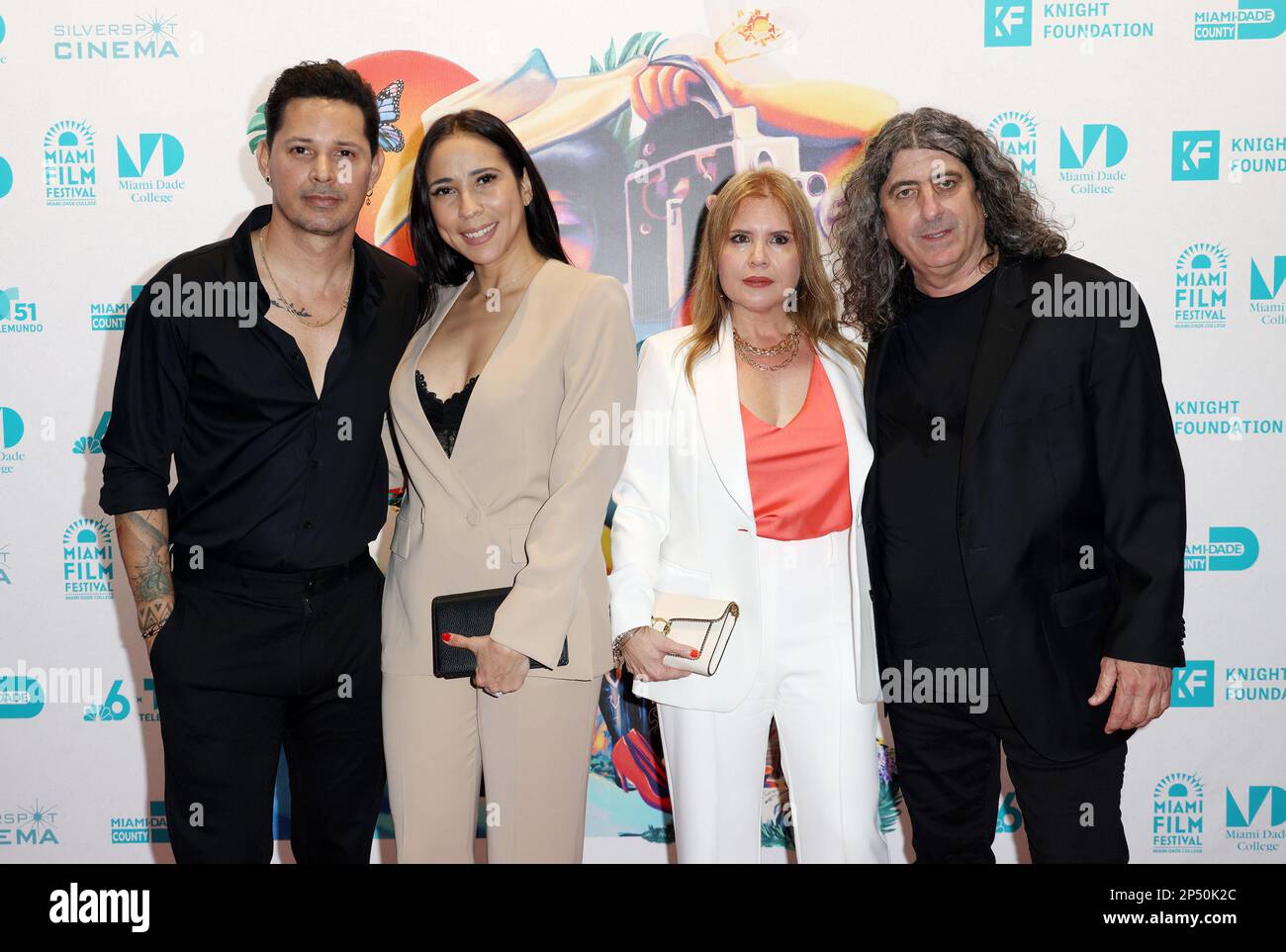 MIAMI, FLORIDA - MARCH 05: Leoni Torres, Yuliet Cruz, Irasema Otero ...