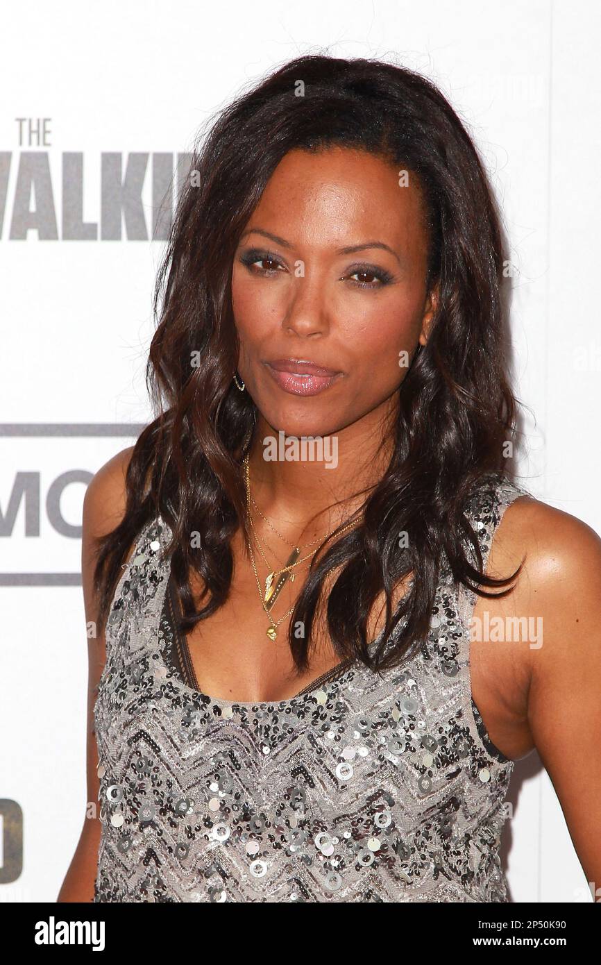 Aisha Tyler attends the premiere of AMC's 'The Walking Dead' 3rd Season ...