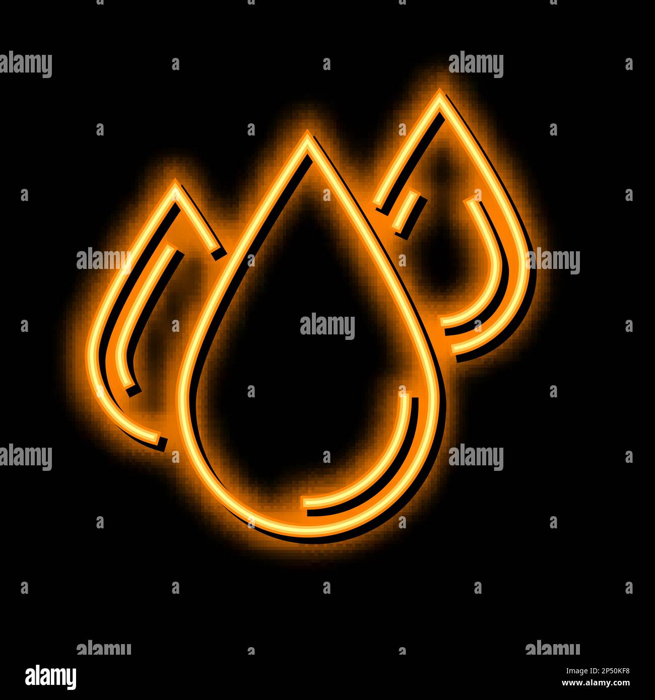 drop blood neon glow icon illustration Stock Vector Image & Art - Alamy