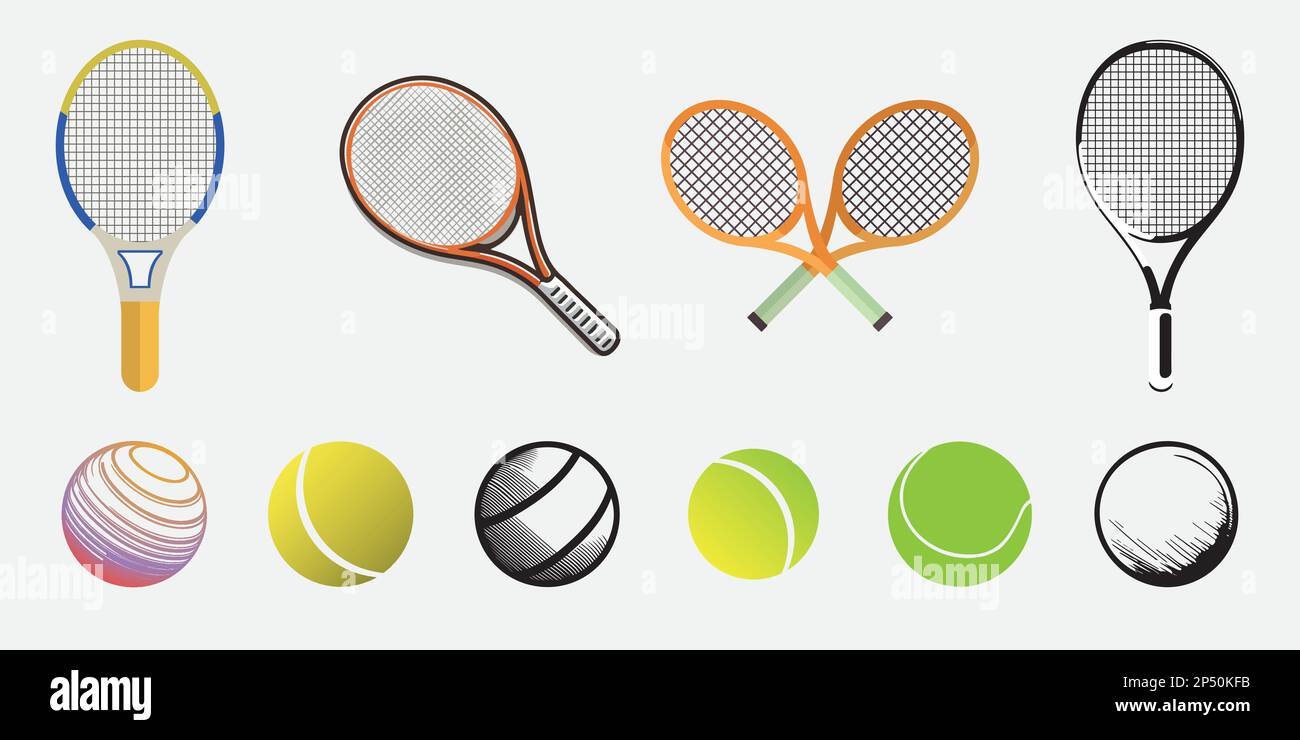 Tennis Racket Vector Icon isolated. Vector illustration Stock Vector ...