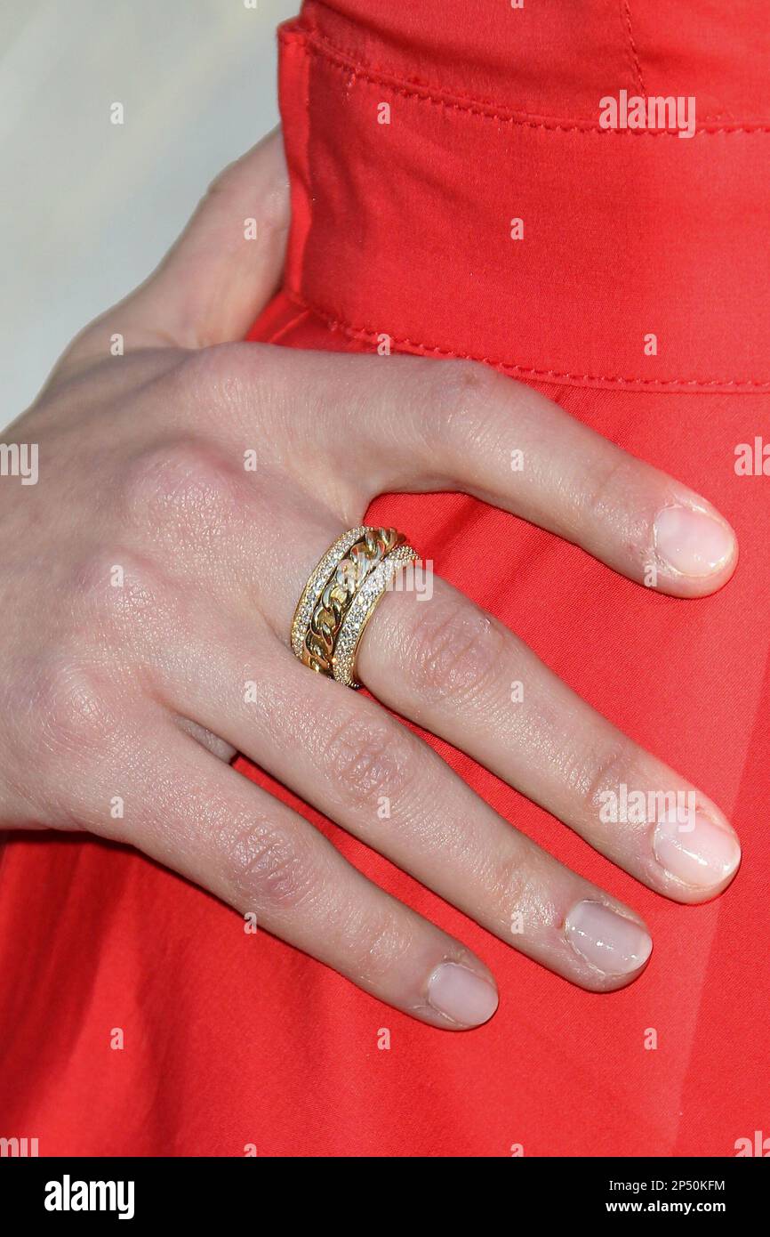 Ashley Bell (ring detail) attends the premiere of Oscilloscope ...