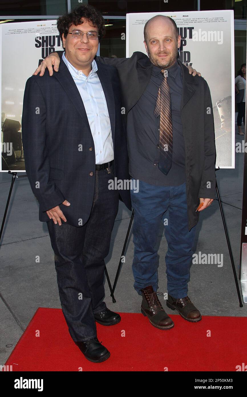 Todd Louiso and David Laub attend the premiere of Oscilloscope ...