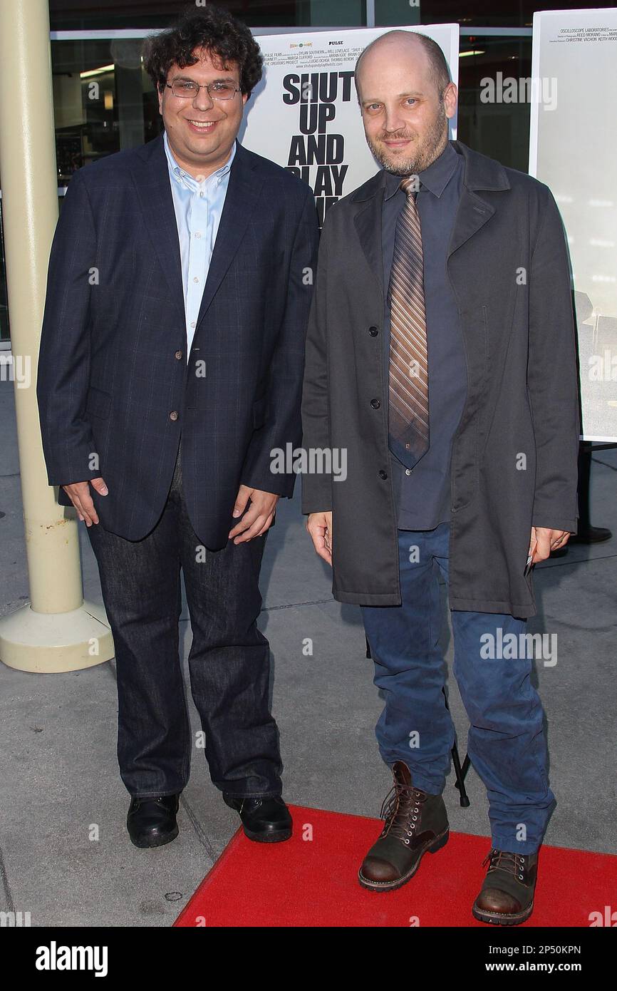 Todd Louiso and David Laub attend the premiere of Oscilloscope ...