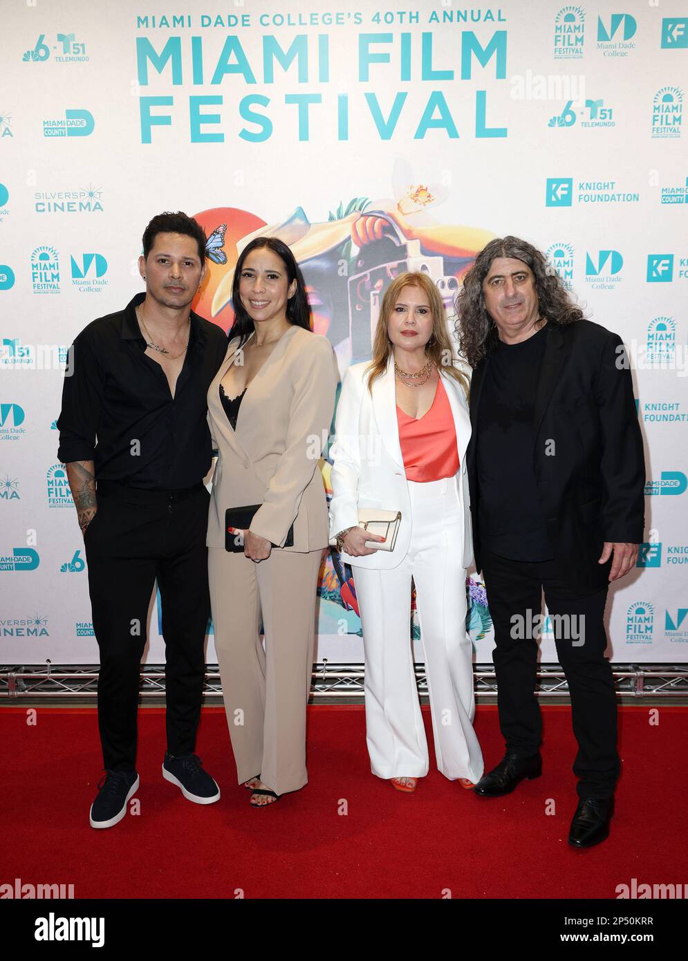 MIAMI, FLORIDA - MARCH 05: Leoni Torres, Yuliet Cruz, Irasema Otero ...