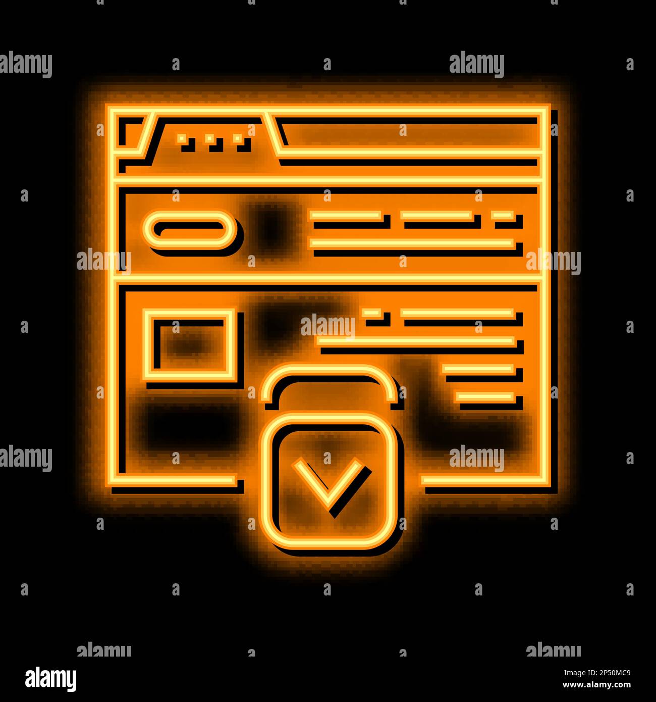 Scrolling neon Stock Vector Images - Alamy