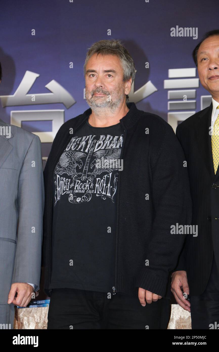 Director Luc Besson and producer Virginie Besson-Silla attend press ...