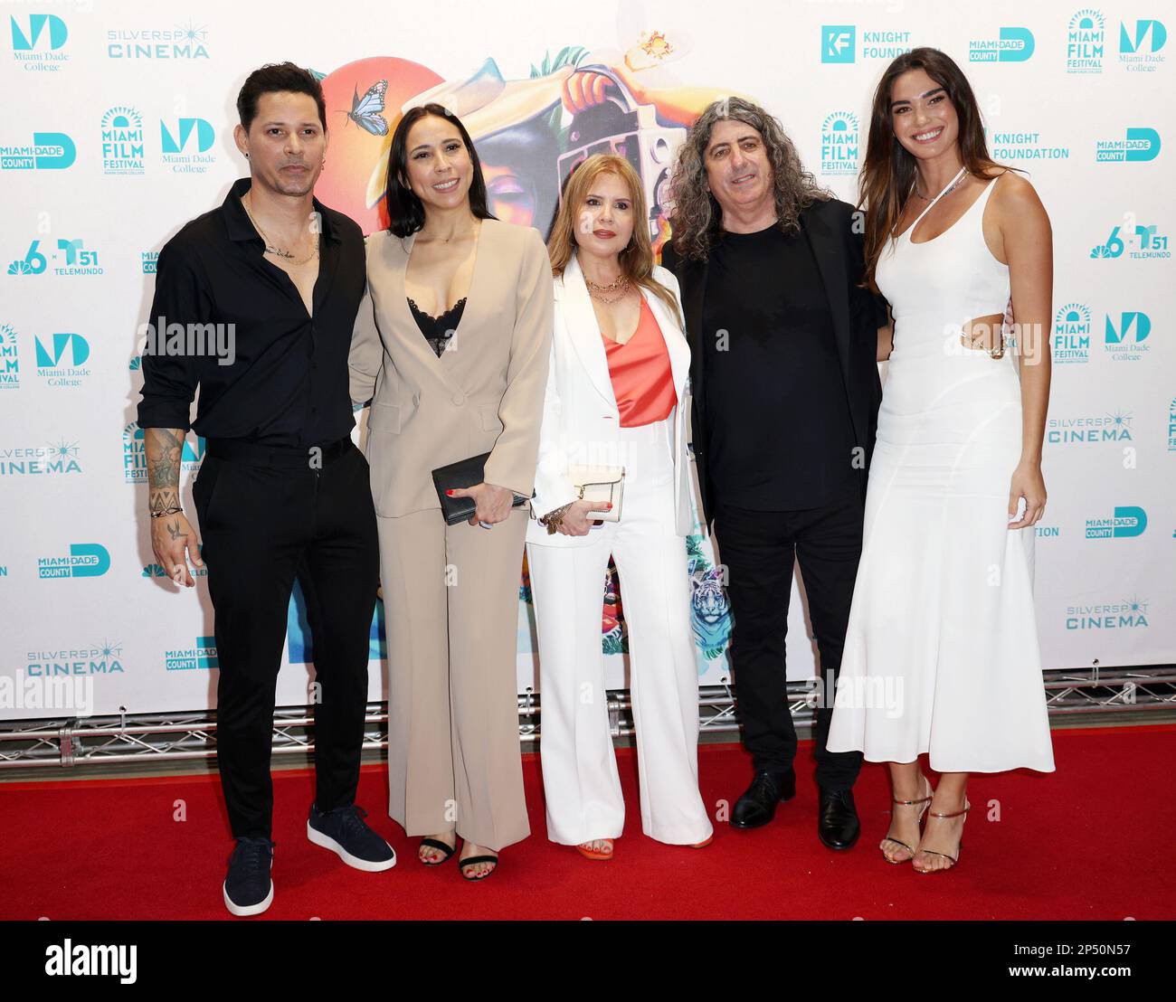 MIAMI, FLORIDA - MARCH 05: Leoni Torres, Yuliet Cruz, Irasema Otero ...