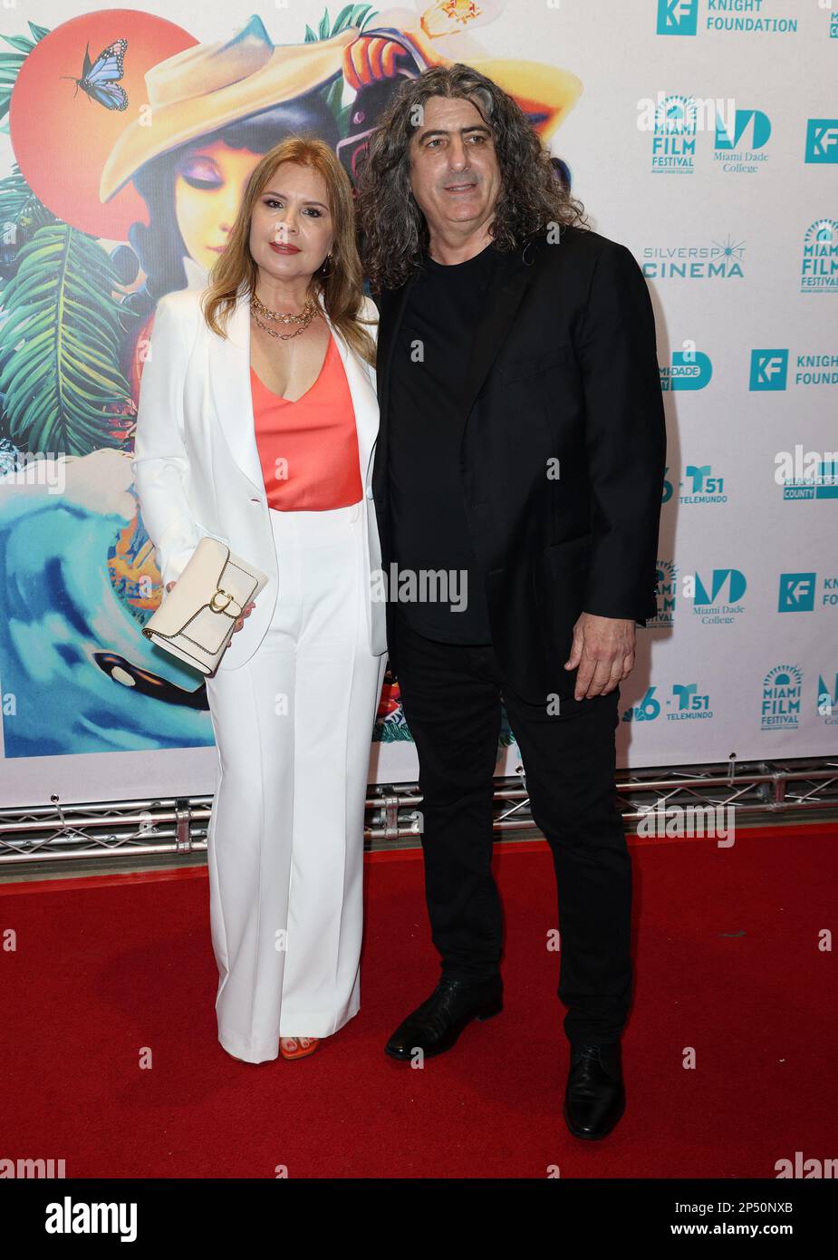 MIAMI, FLORIDA - MARCH 05: Irasema Otero and Lilo Vilaplana attend the ...