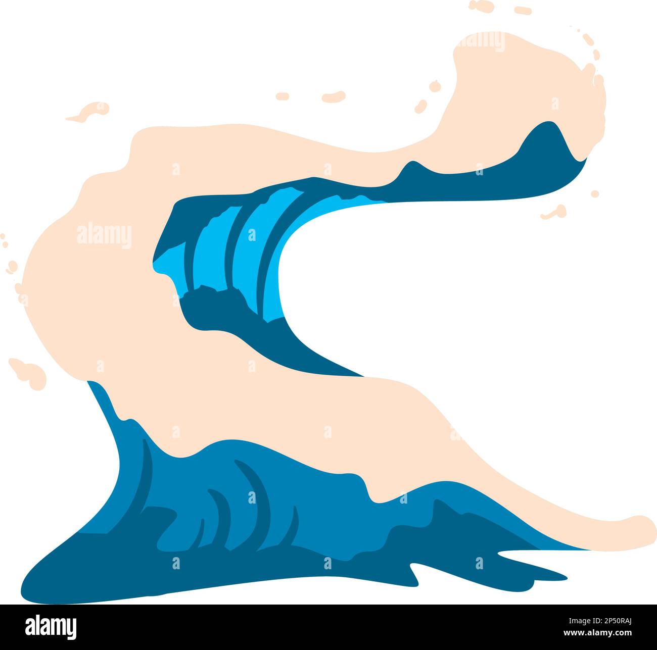 flat cute wave design Stock Vector Image & Art - Alamy