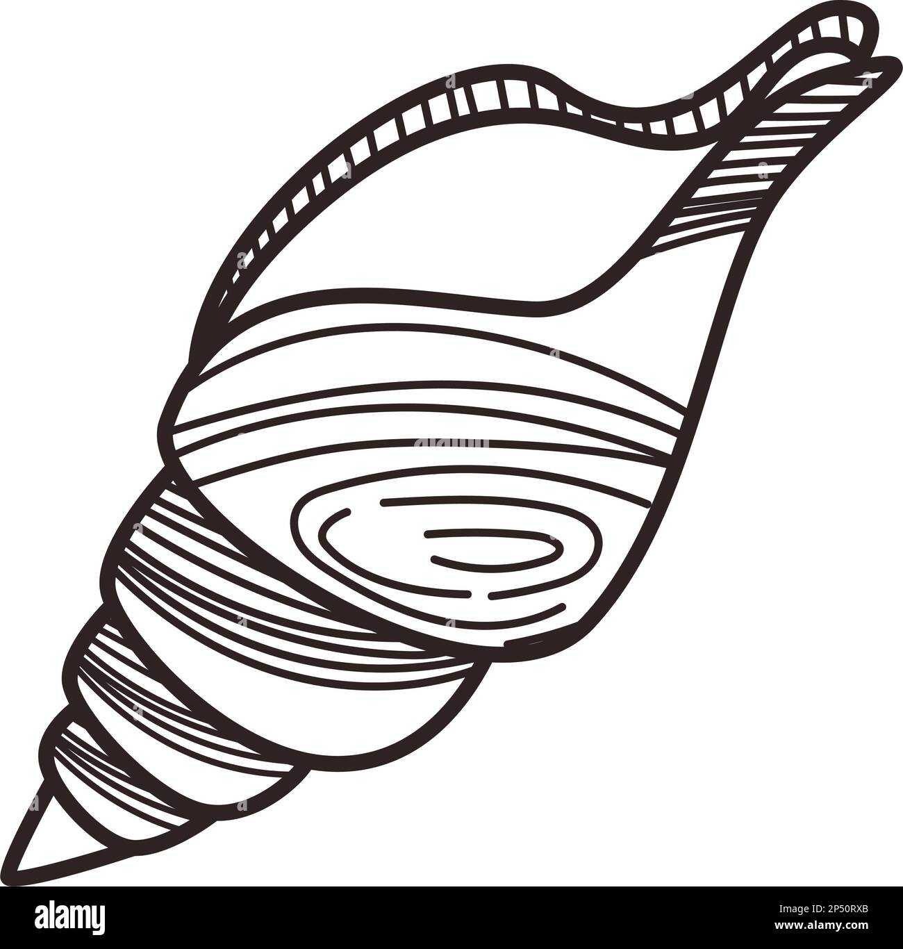 flat conch shell icon Stock Vector Image & Art - Alamy